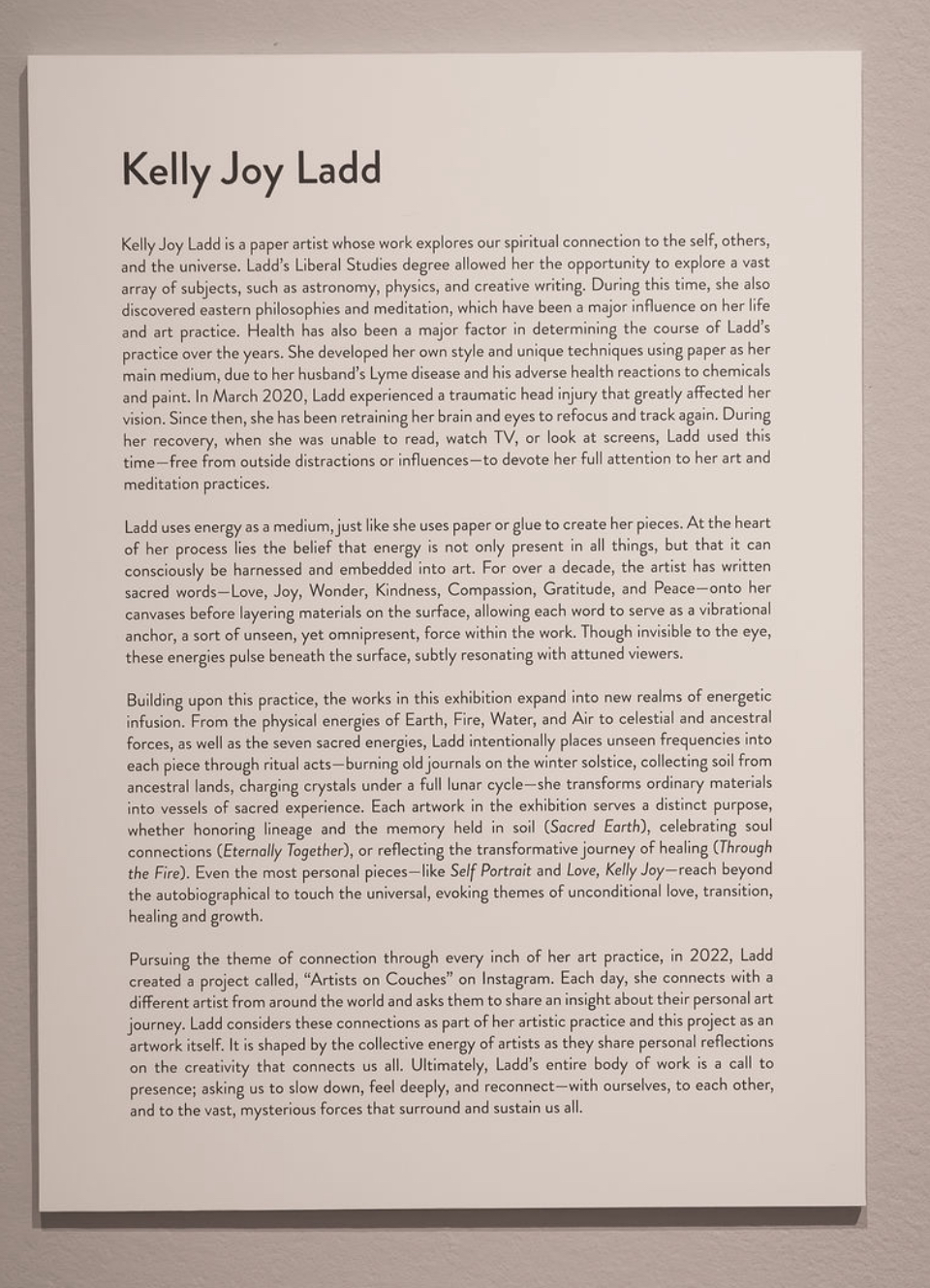 Exhibitions - Kelly Joy Ladd